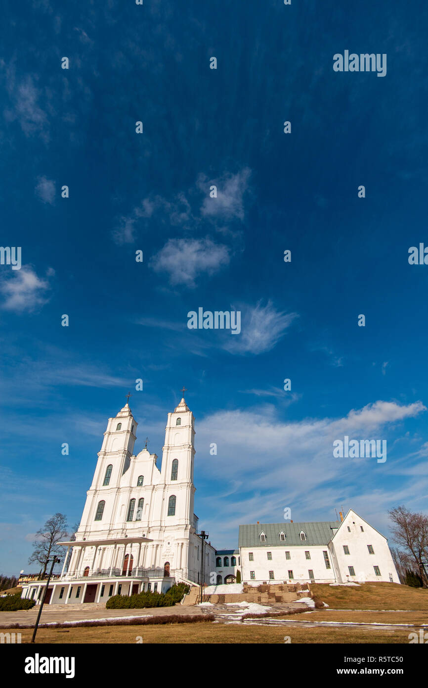 old stone and red brick church details, architecture elements Stock ...