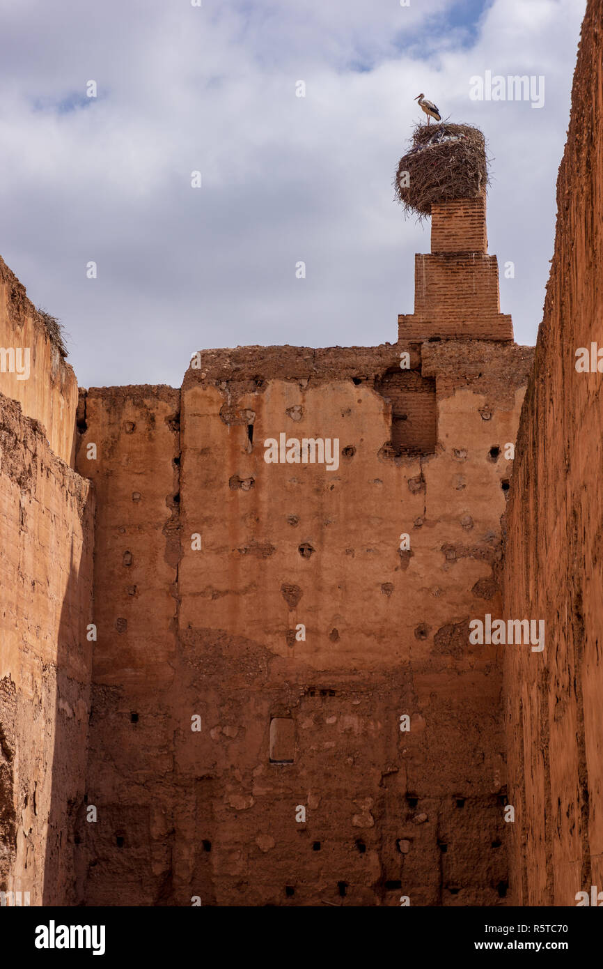 old stone and red brick church details, architecture elements Stock ...