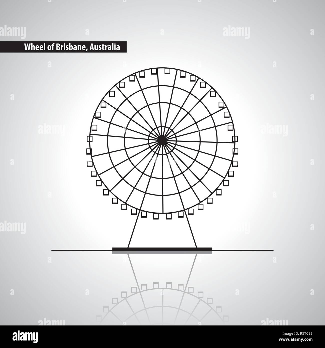 The wheel of brisbane Stock Vector Images - Alamy