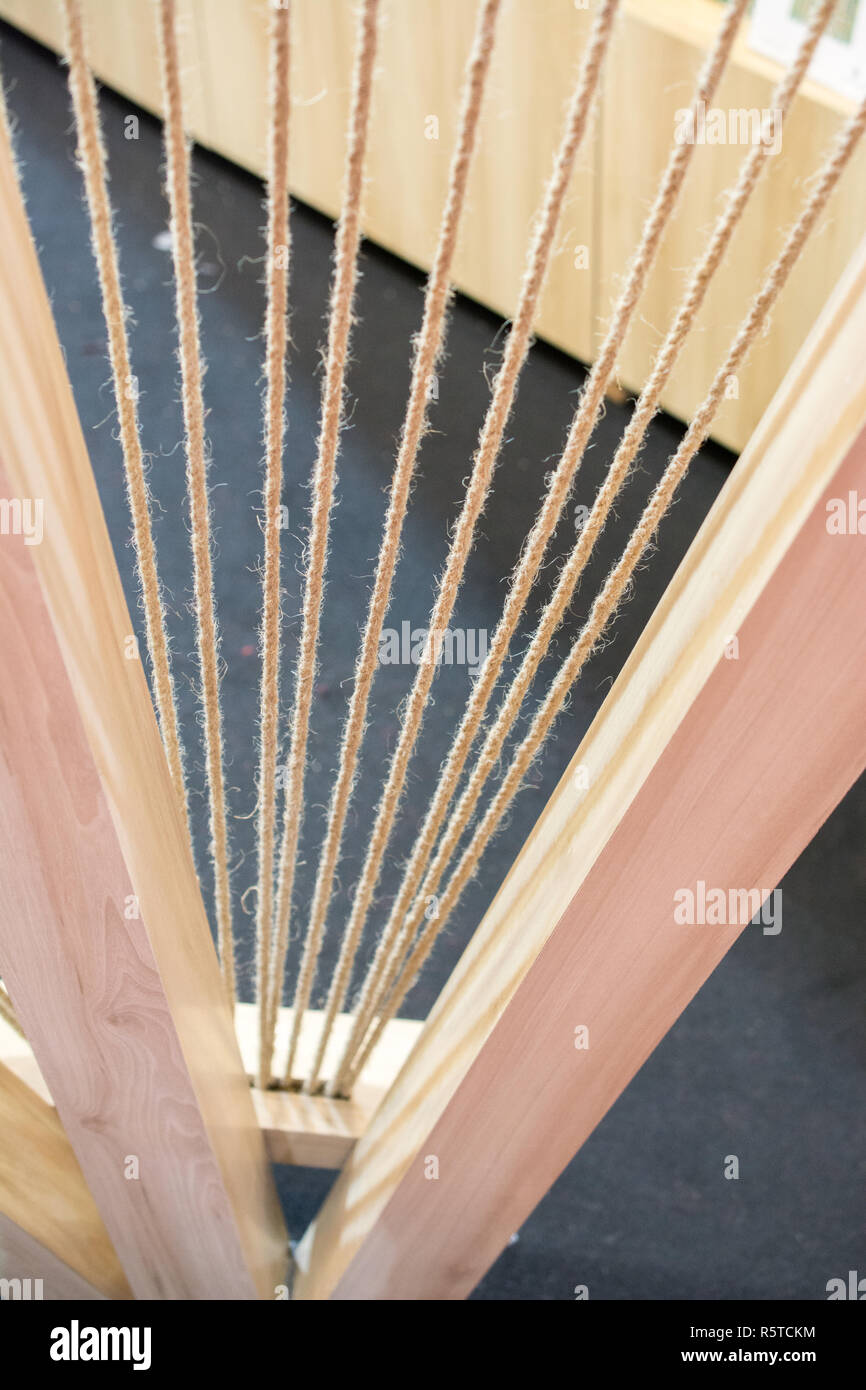 rope in view as a thread background in view Stock Photo - Alamy