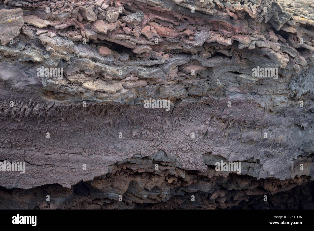 Solidified formations volcanic lava background Stock Photo - Alamy
