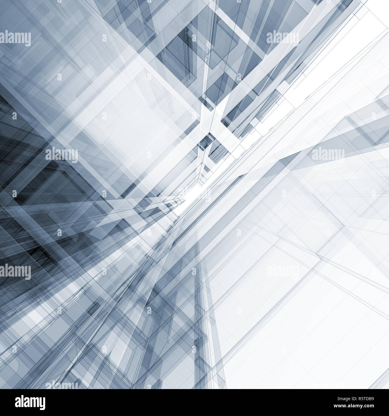 Abstract building 3d rendering Stock Photo - Alamy