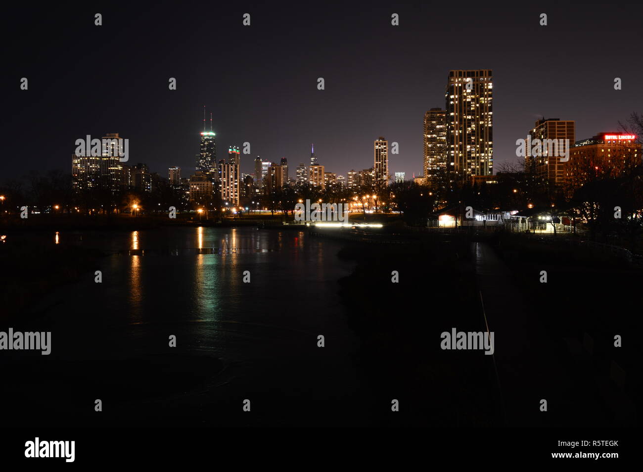 Chicago, Illinois - USA - December 31, 2016: Skyline Chicago from ...