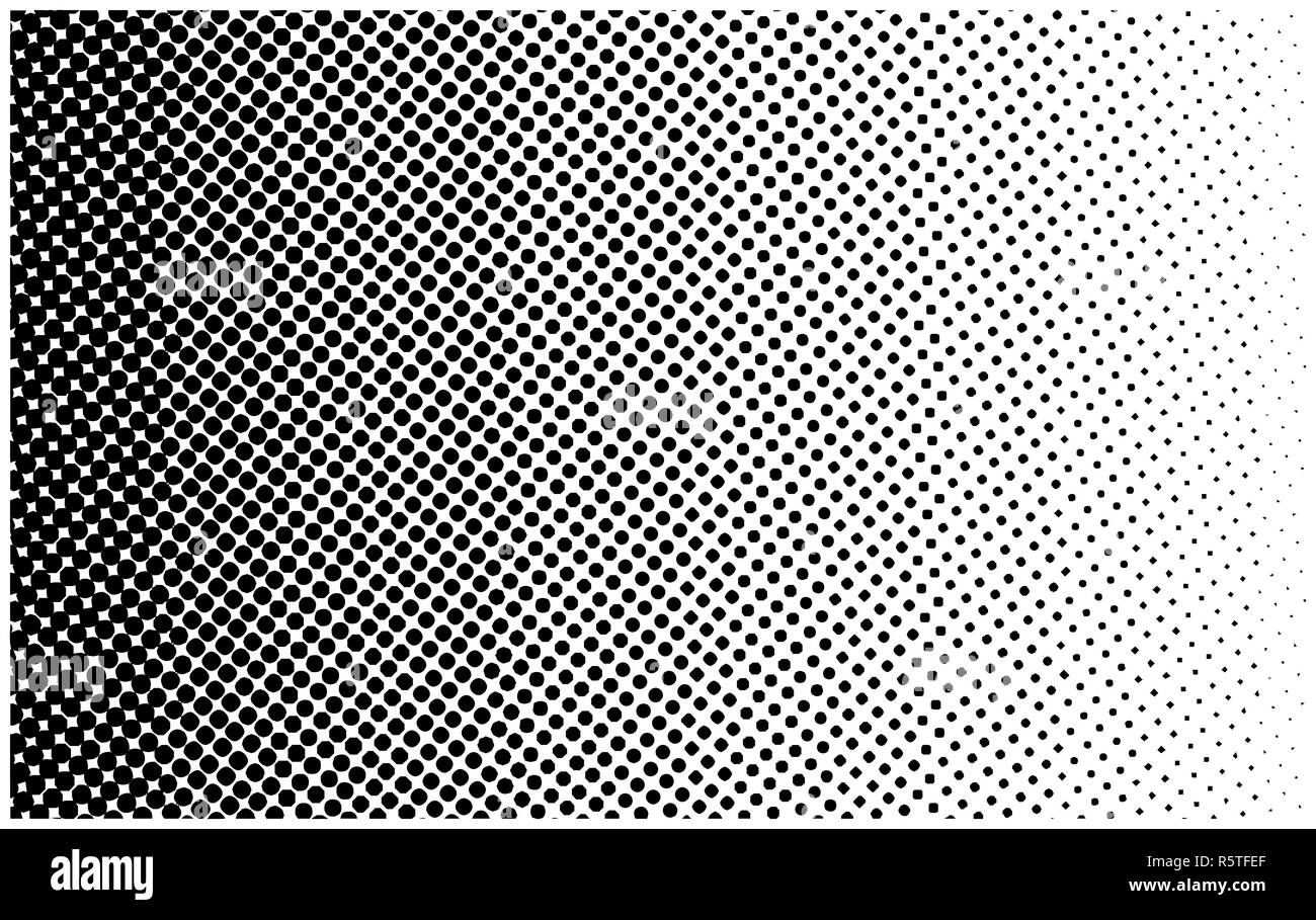 Halftone rectangle vector logo, symbol, icon, design. Abstract dotted ...