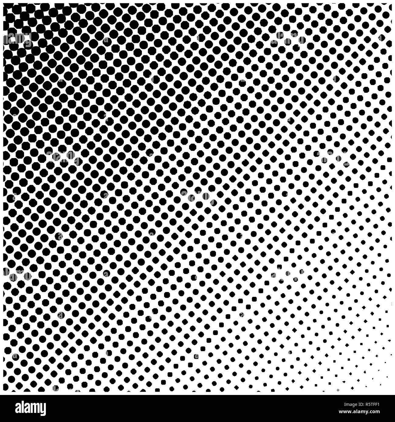 Halftone square vector logo, symbol, icon, design. Abstract dotted ...