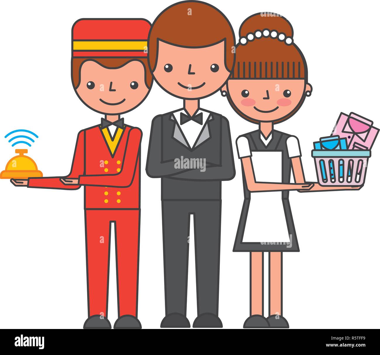 Hostel character vector vectors hi-res stock photography and images - Alamy