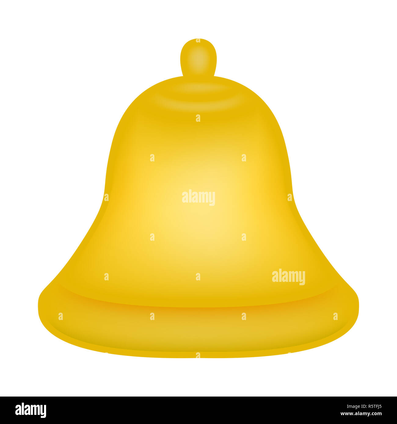 Christmas bell, cartoon design for card, icon, symbol. Winter vector ...