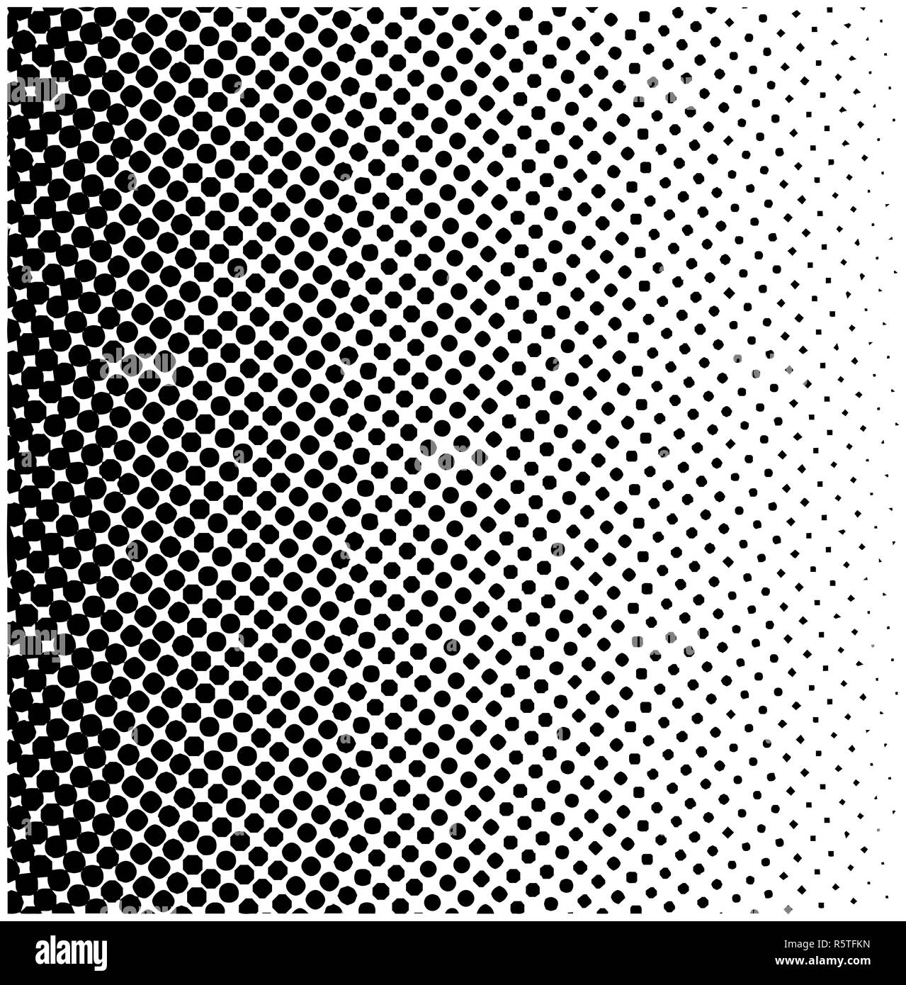 Halftone square vector logo, symbol, icon, design. Abstract dotted ...