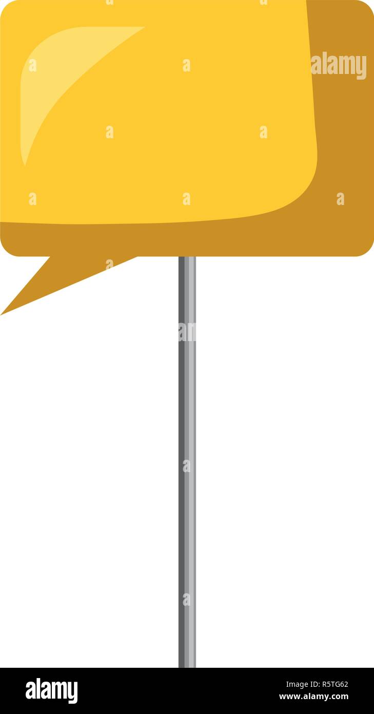 speech bubble message in stick vector illustration design Stock Vector ...