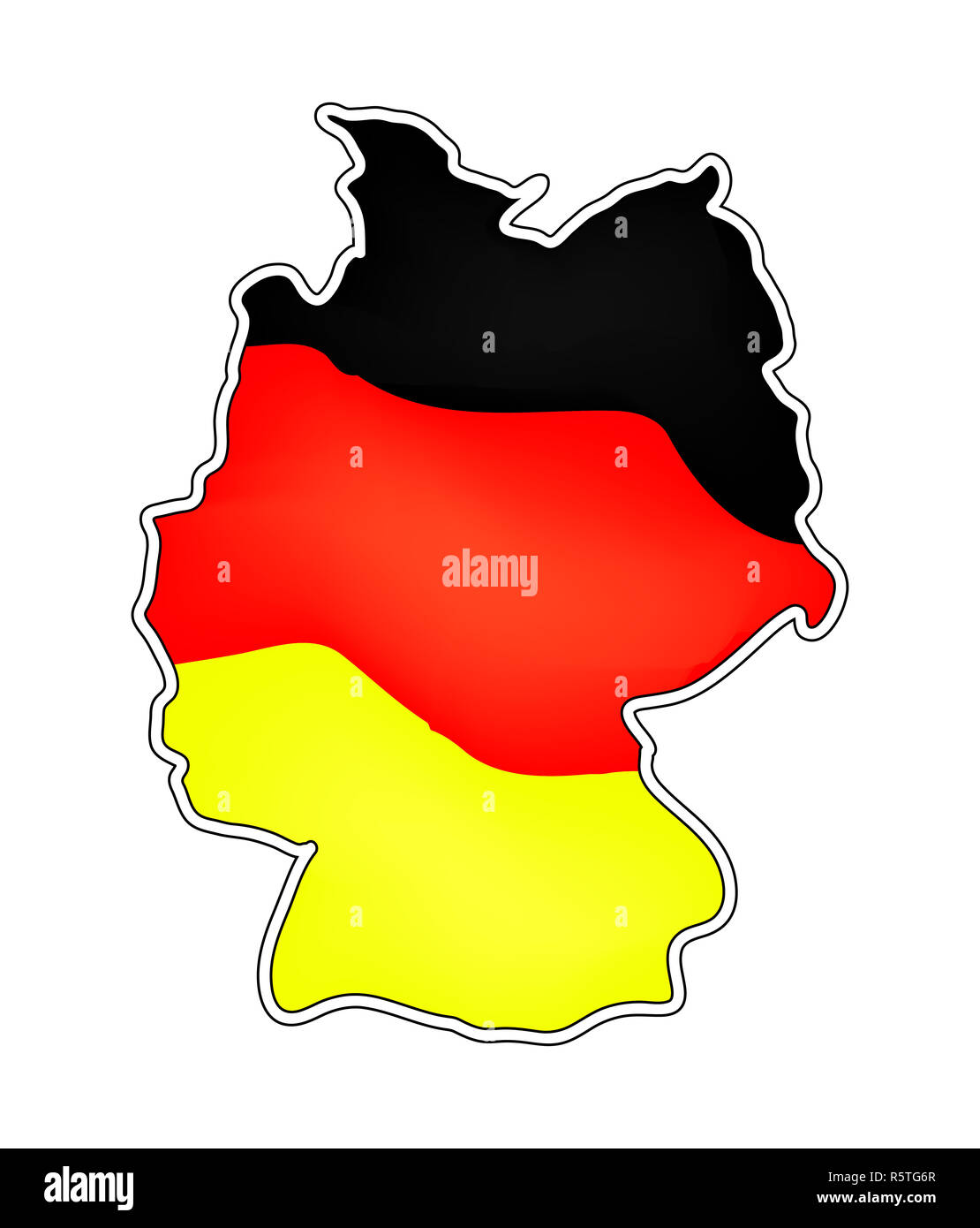 Germany map vector symbol icon design. german flag colors illustration ...