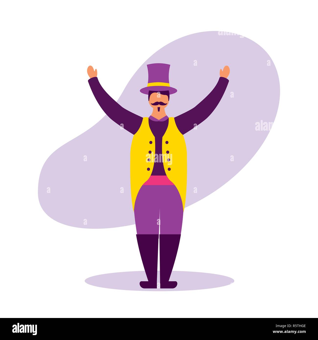 Clown with balloons vintage Stock Vector Images - Alamy