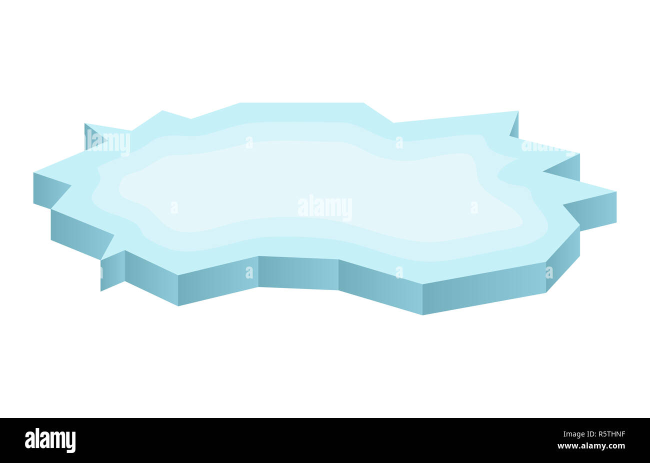 Ice floe icon, symbol, design. Winter vector illustration isolated on ...