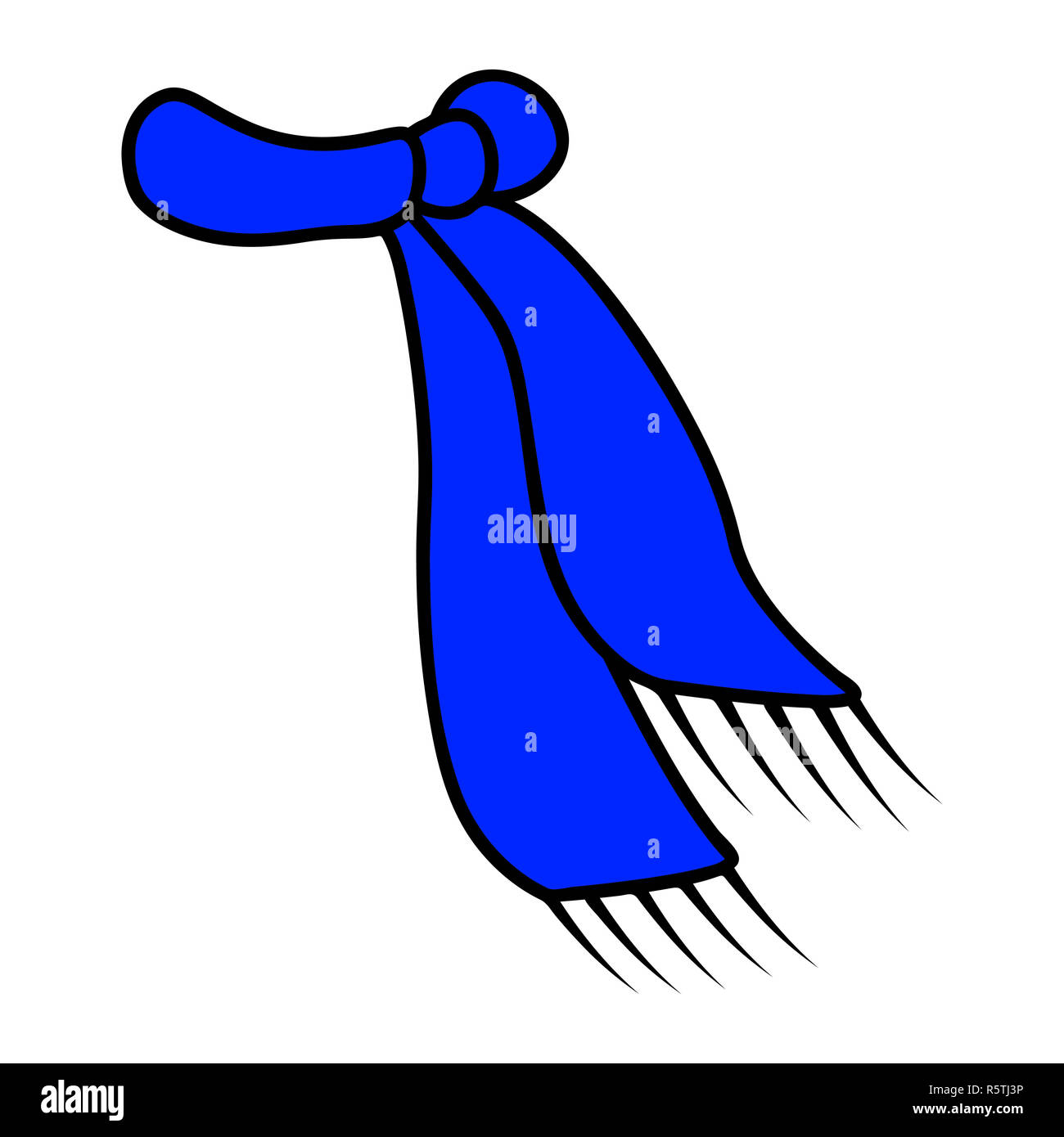 blue scarf icon, winter wool symbol, design. vector illustration ...