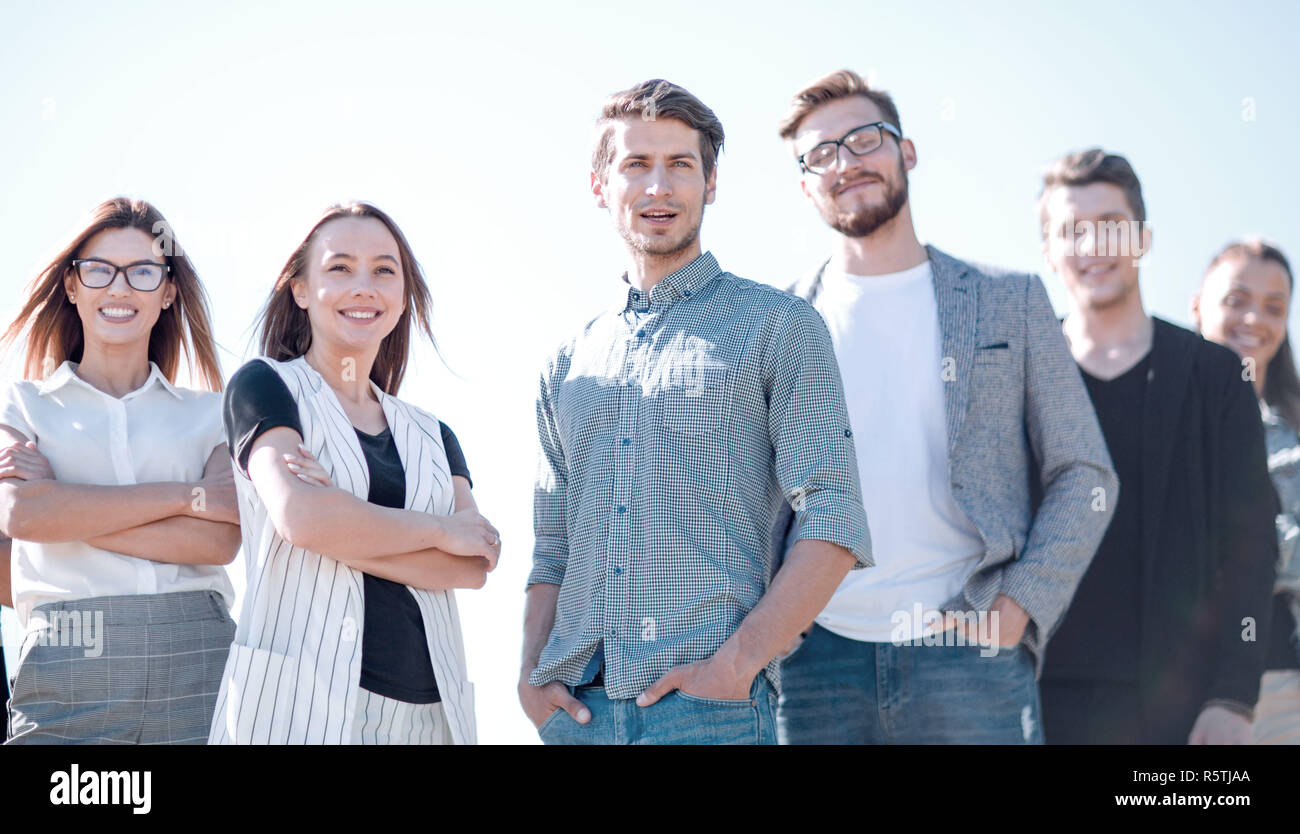 young business team, looks forward confidently Stock Photo - Alamy