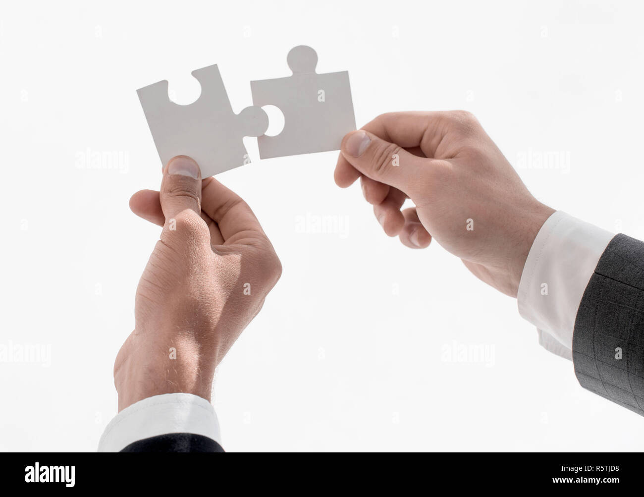 People building creative puzzle hi-res stock photography and images - Alamy