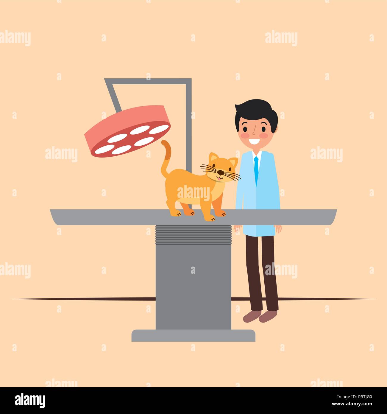 Patient exam table illustration Stock Vector Images - Alamy