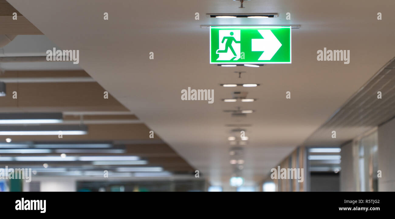 Fire escape lighting hi-res stock photography and images - Alamy