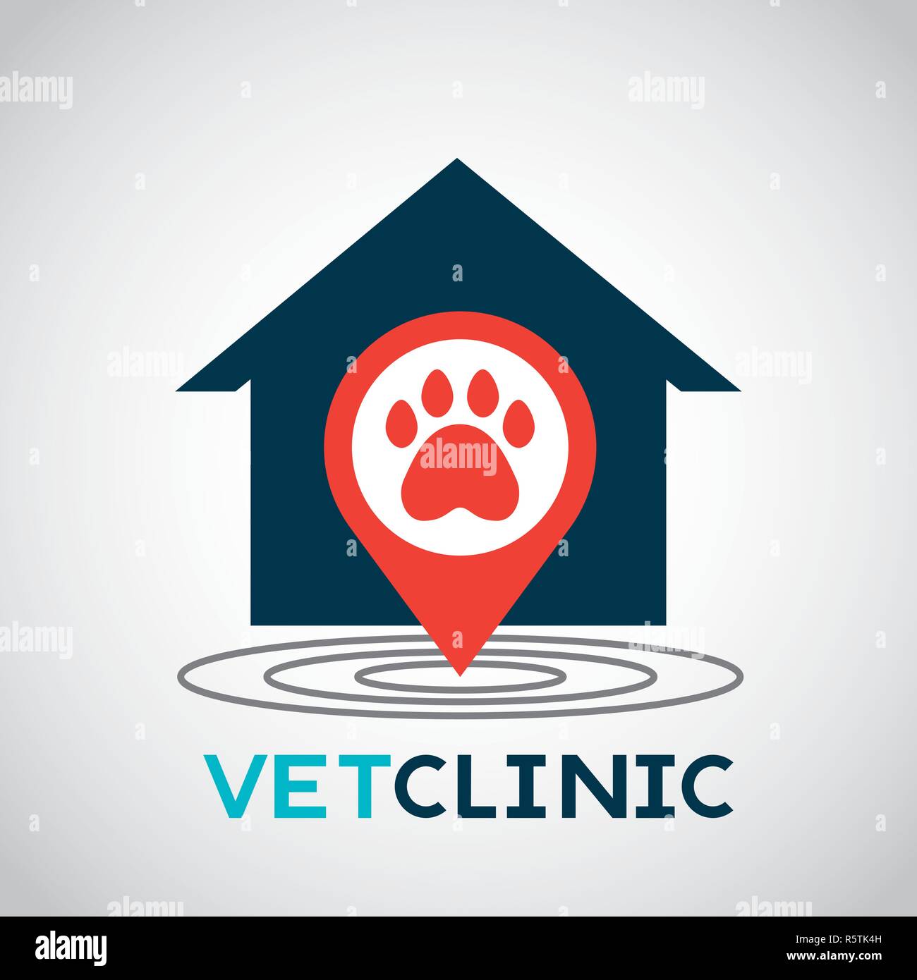 pet and veterinary care medical emblem vector illustration Stock Vector ...
