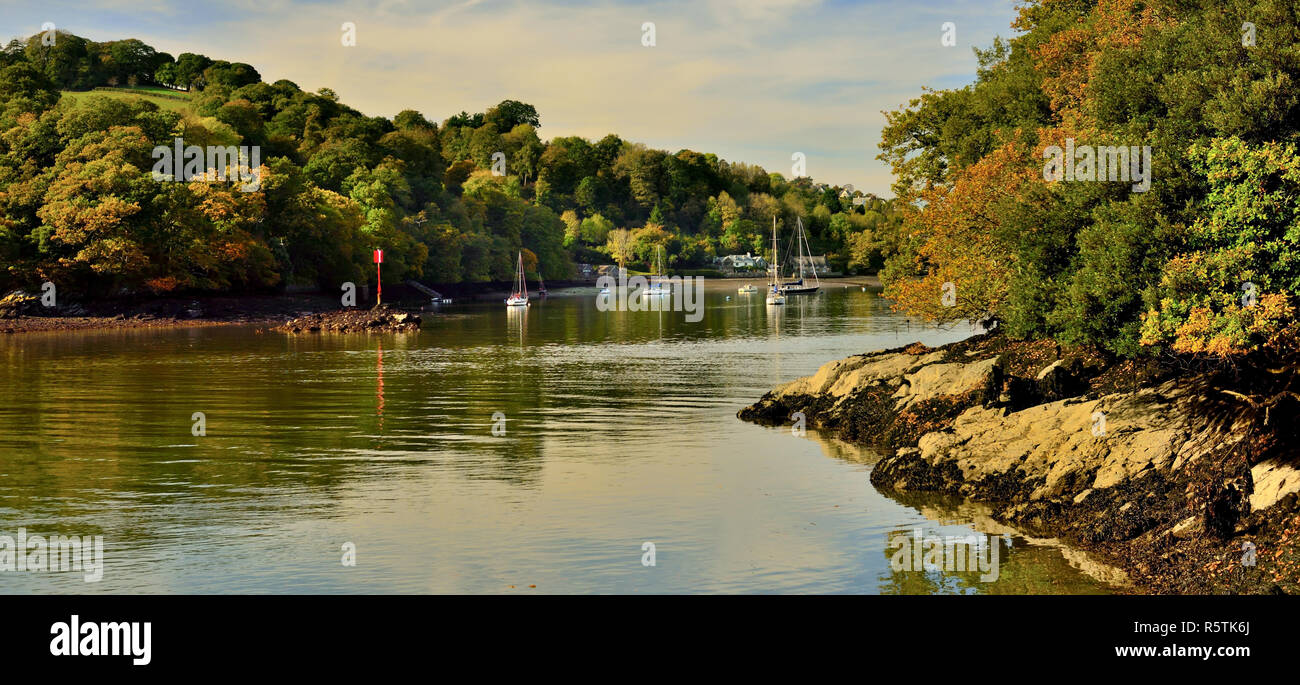 The river Dart at Dittisham, Devon Stock Photo - Alamy