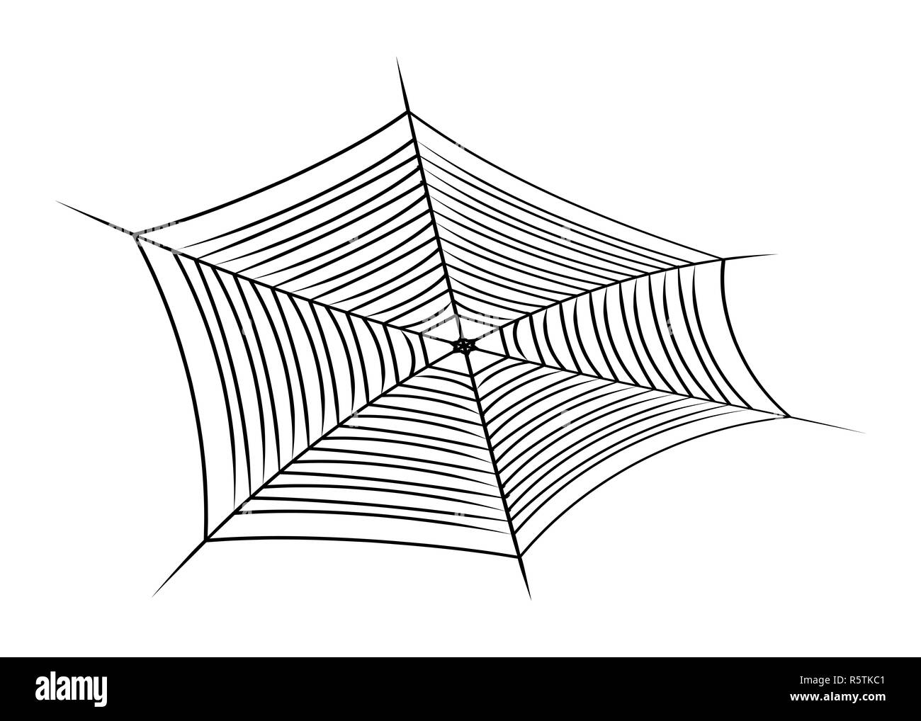 Halloween spider web, cobweb symbol, icon. vector illustration isolated ...