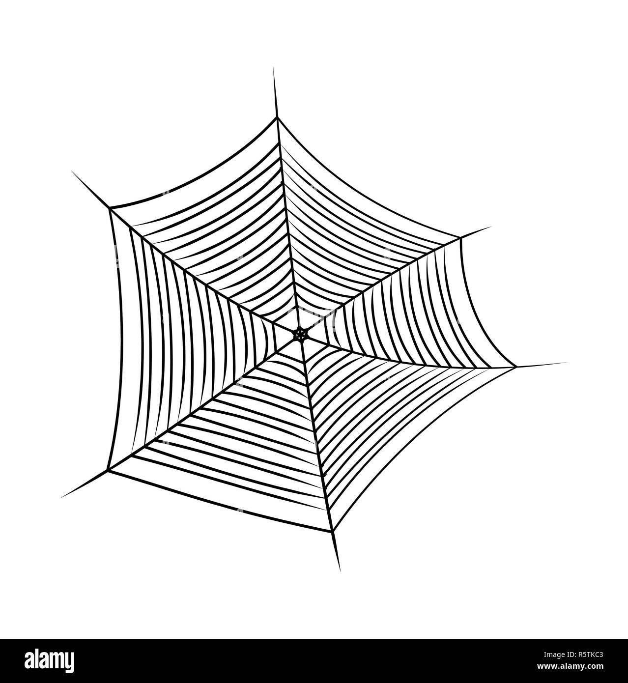 Halloween spider web, cobweb symbol, icon. vector illustration isolated ...