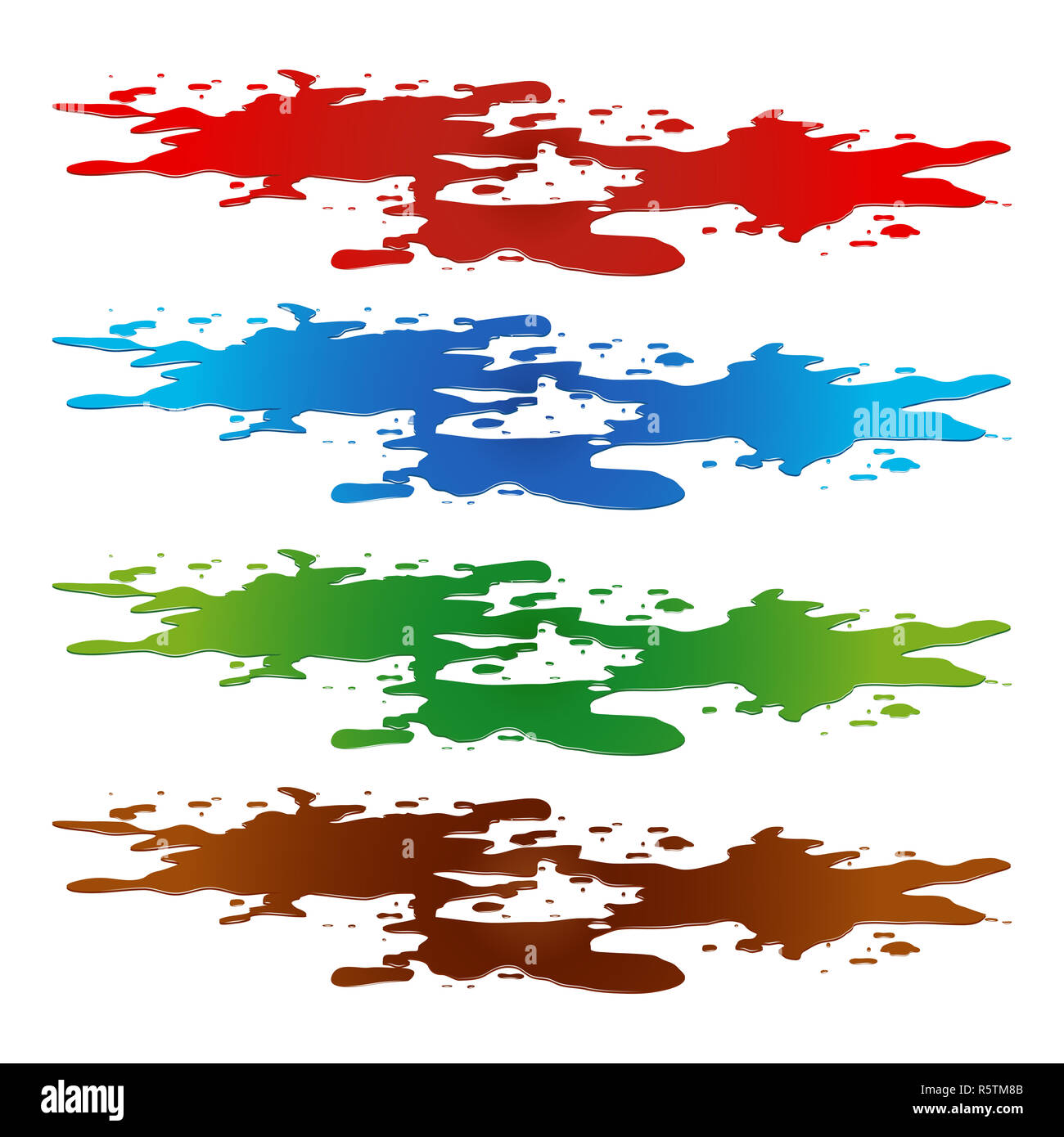 Wet brown puddle texture Cut Out Stock Images & Pictures - Alamy