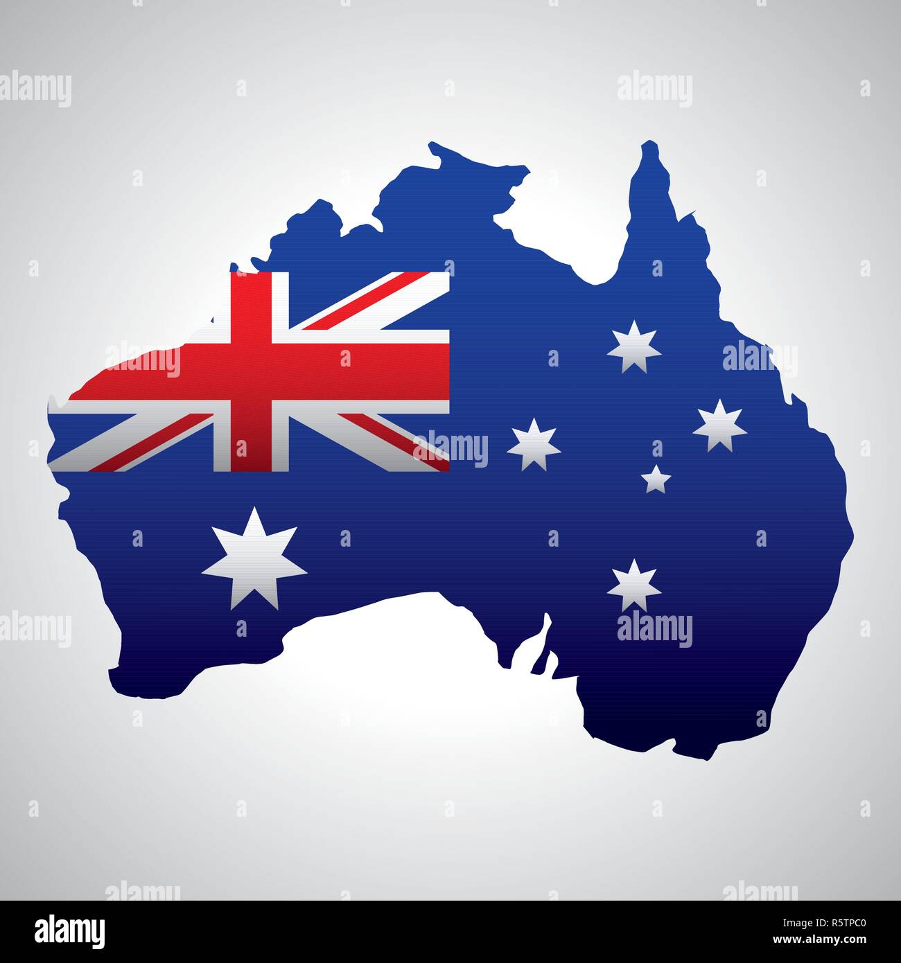 australia day map flag celebration vector illustration Stock Vector ...