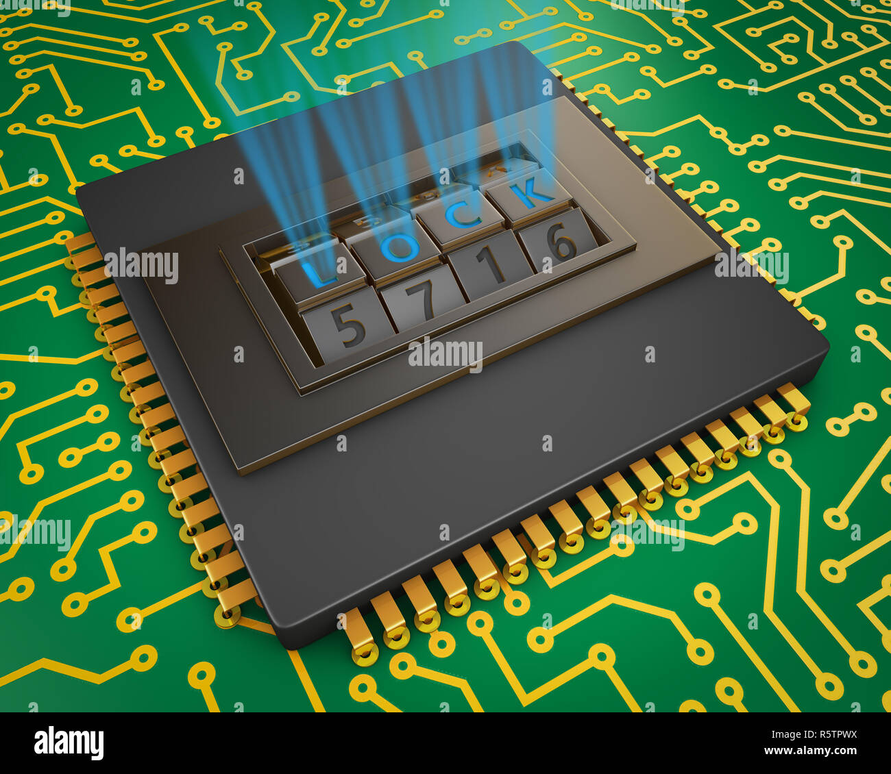 Electronic lock microprocessor hi-res stock photography and images - Alamy