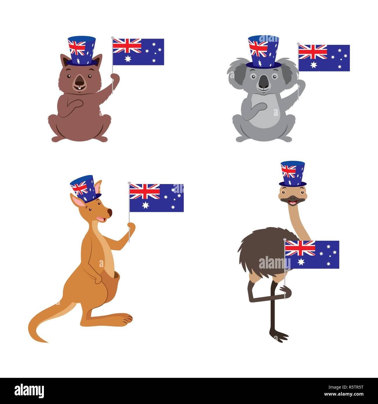 animals australia day celebration Stock Vector Image & Art - Alamy