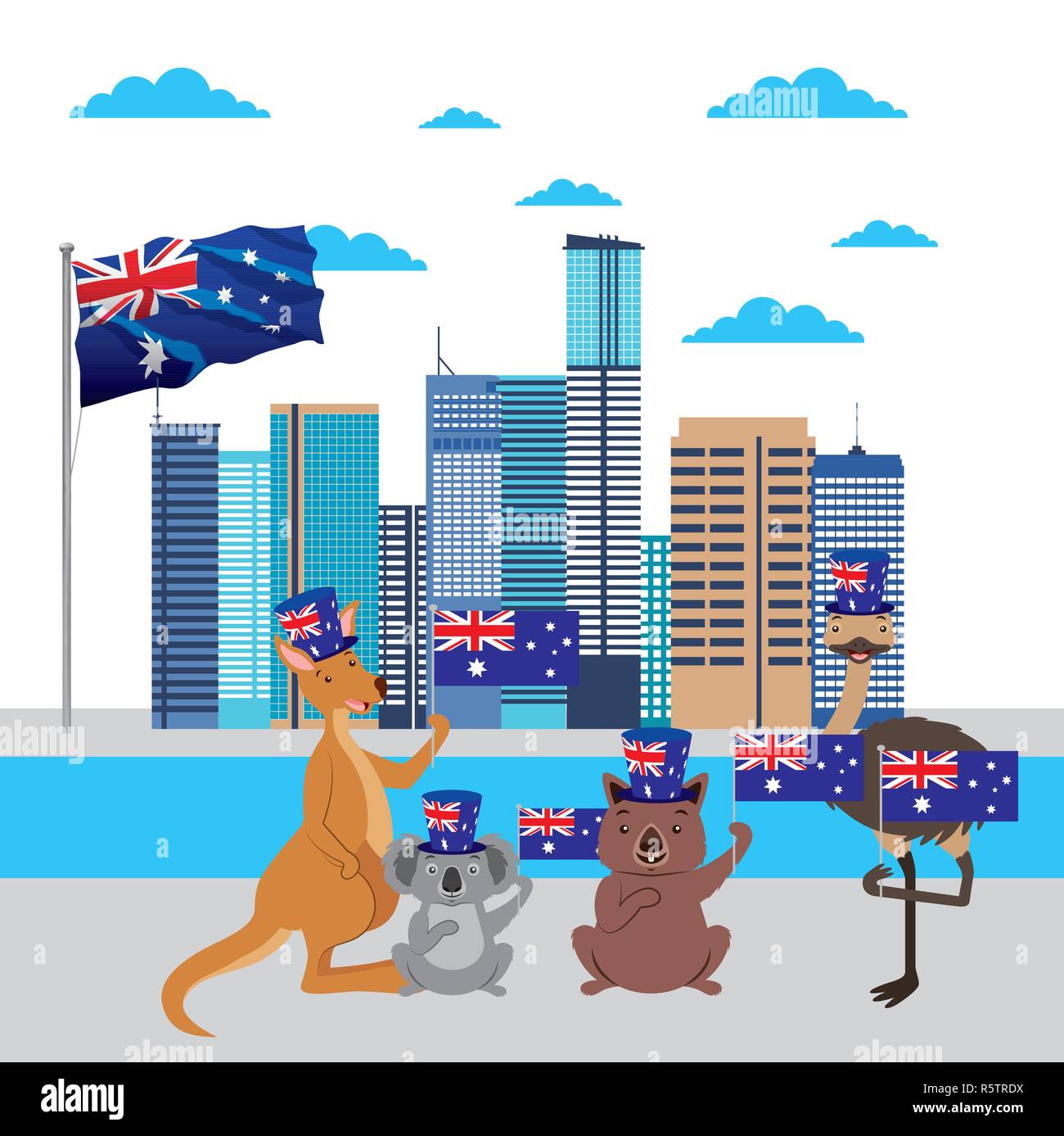 Aussie Stock Vector Images - Alamy