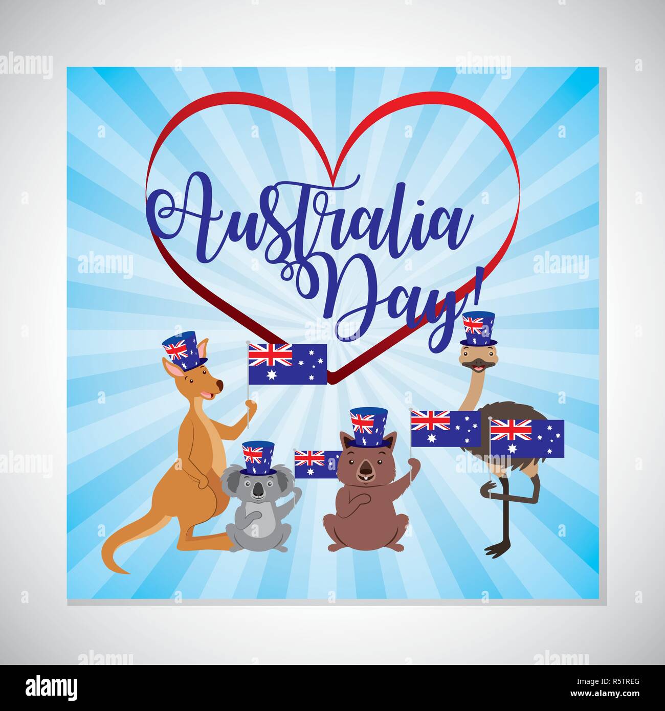 animals australia day celebration Stock Vector Image & Art - Alamy