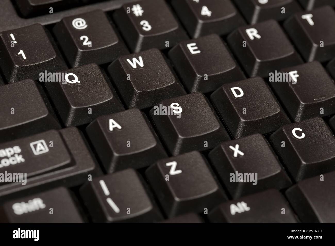 Black Keyboard Detail Stock Photo - Alamy
