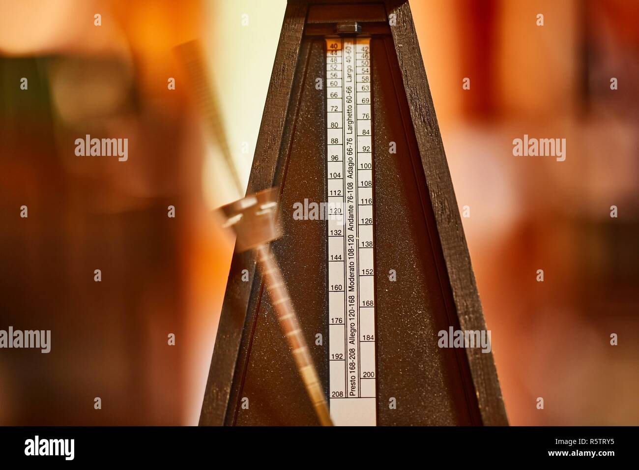 Old Classic Metronome Stock Photo - Alamy