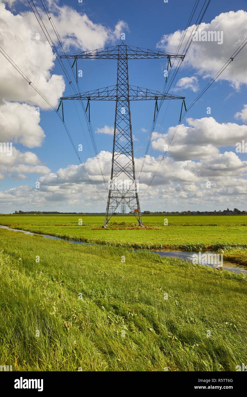 Electric power lines Stock Photo - Alamy