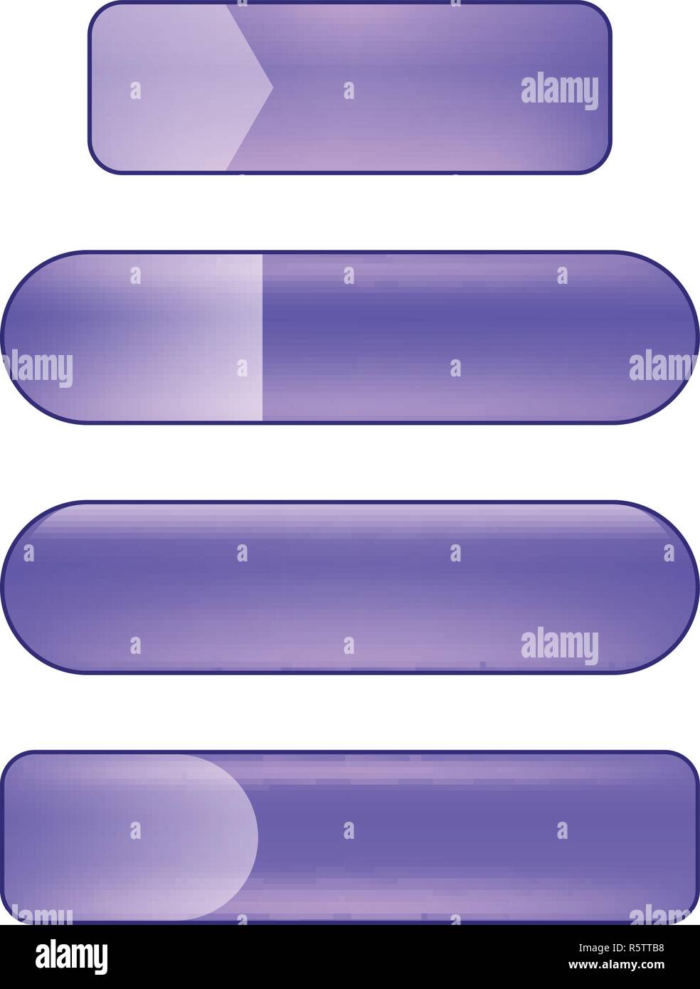 vector bright glossy web buttons set - purple and violet Stock Vector Image & Art - Alamy