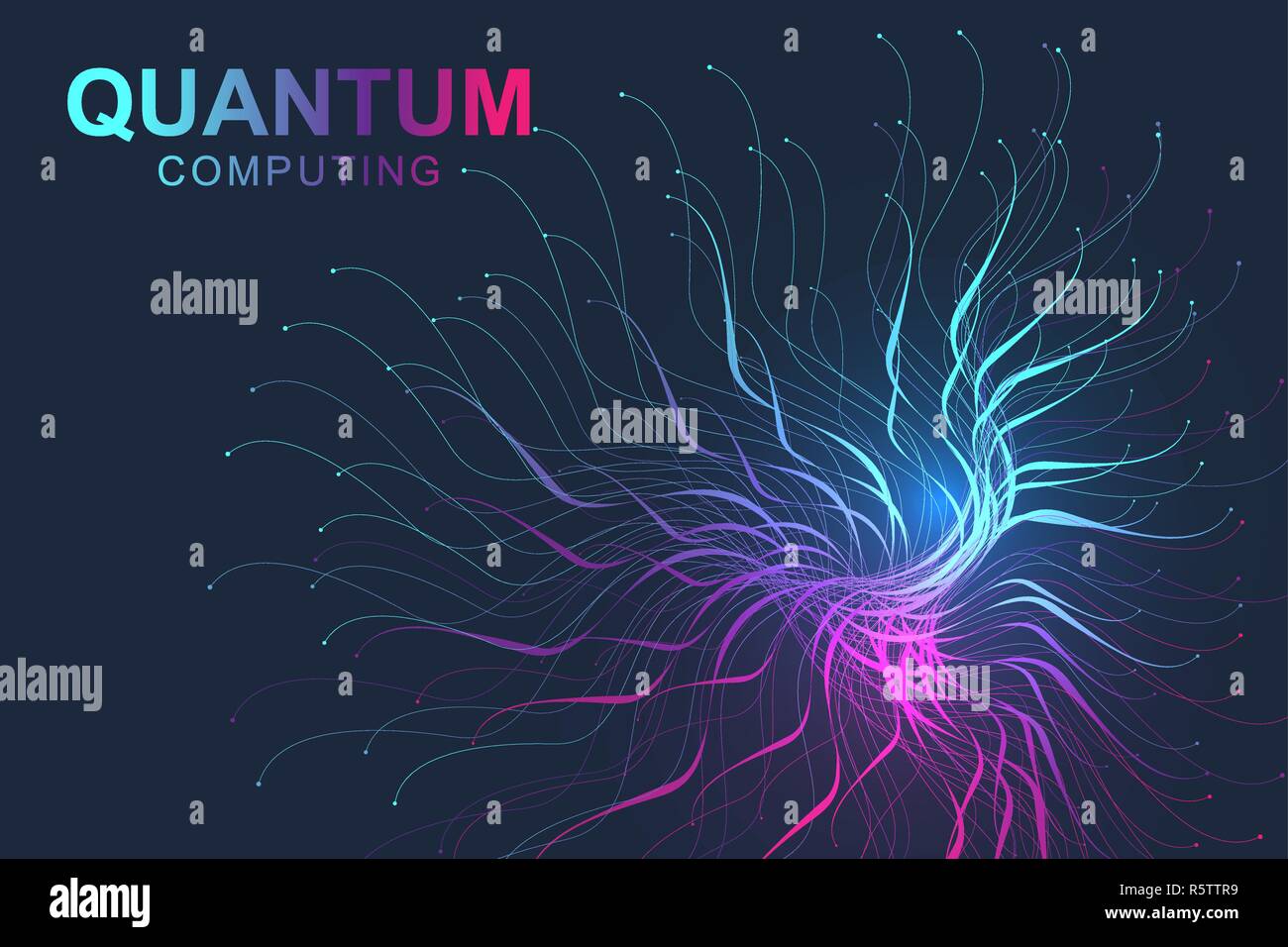 Quantum computer technology concept. Deep learning artificial ... Quantum computer technology concept. Deep learning artificial ...