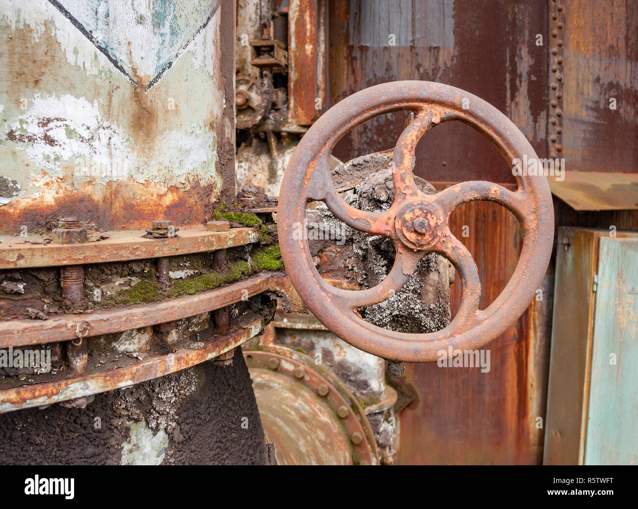 rusty industrial scenery Stock Photo - Alamy