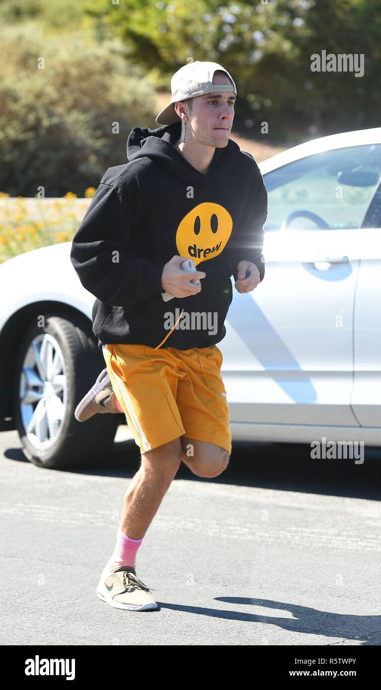 Justin Bieber takes off at a sprint on a steep uphill grade Featuring ...