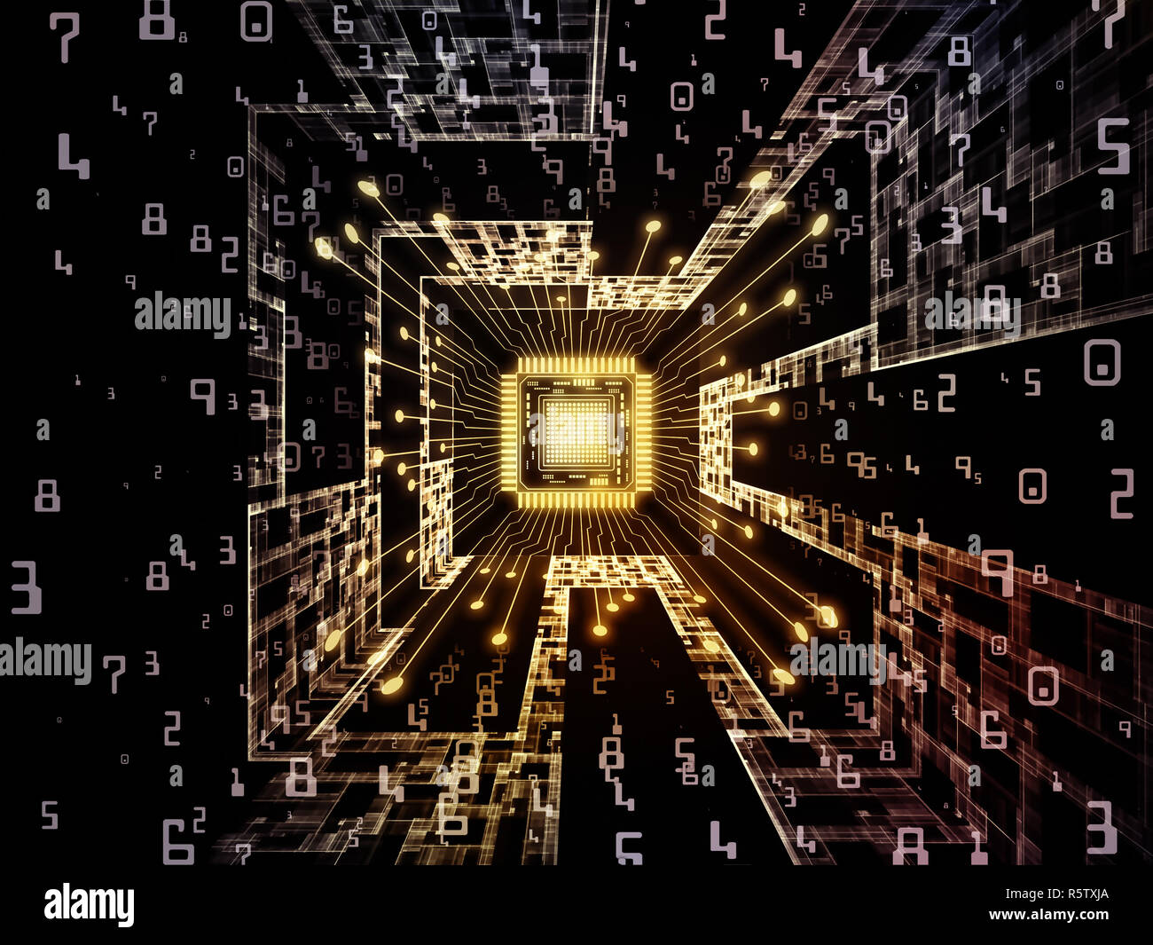 Acceleration of Digital Processor Stock Photo - Alamy