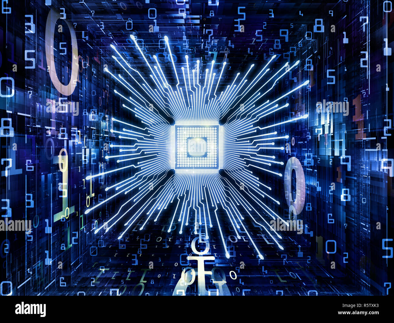 Reality of Computer CPU Stock Photo - Alamy