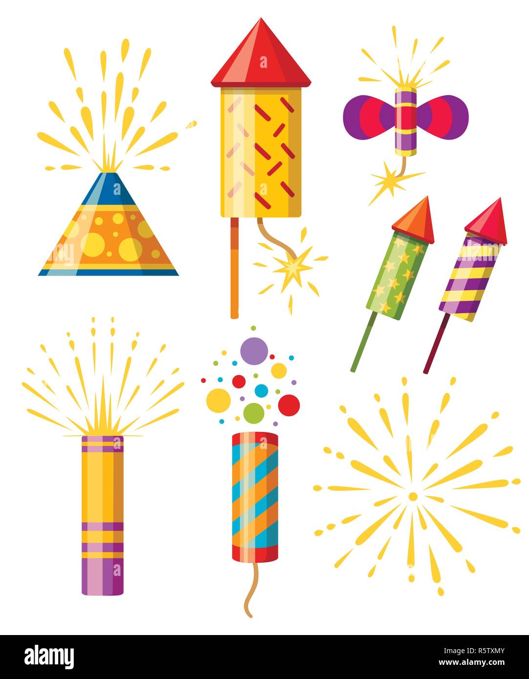 Firecracker vector vectors hi-res stock photography and images - Alamy