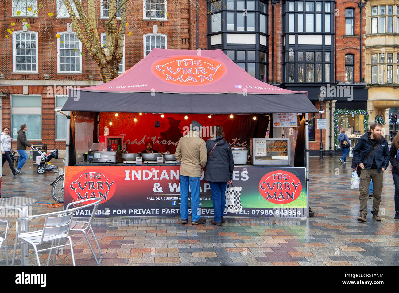 Indian food stall hi-res stock photography and images - Alamy