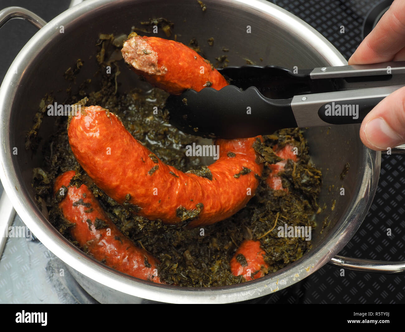 Curly kale spoon hi-res stock photography and images - Alamy