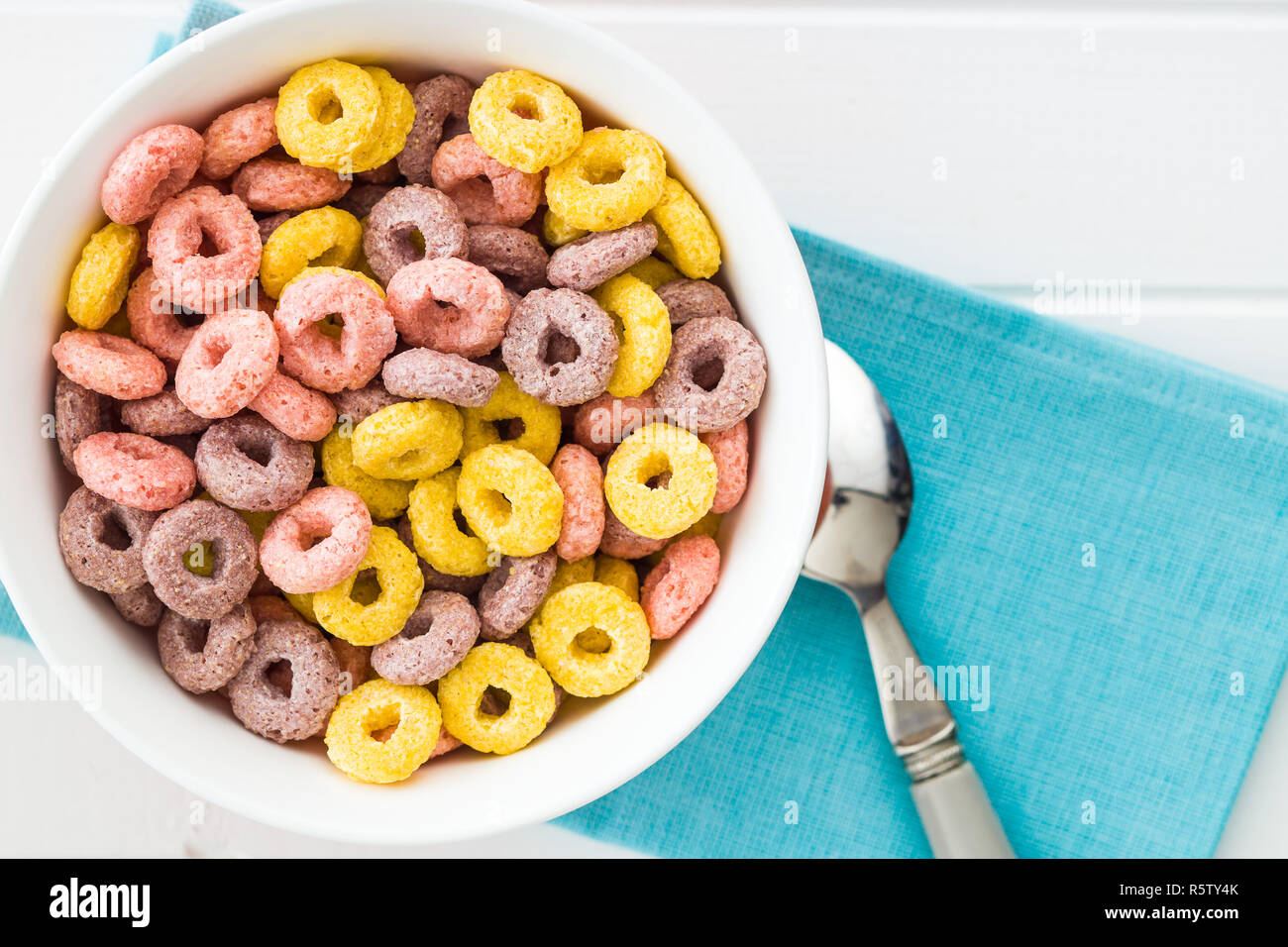 Colorful cereal rings Stock Photo - Alamy