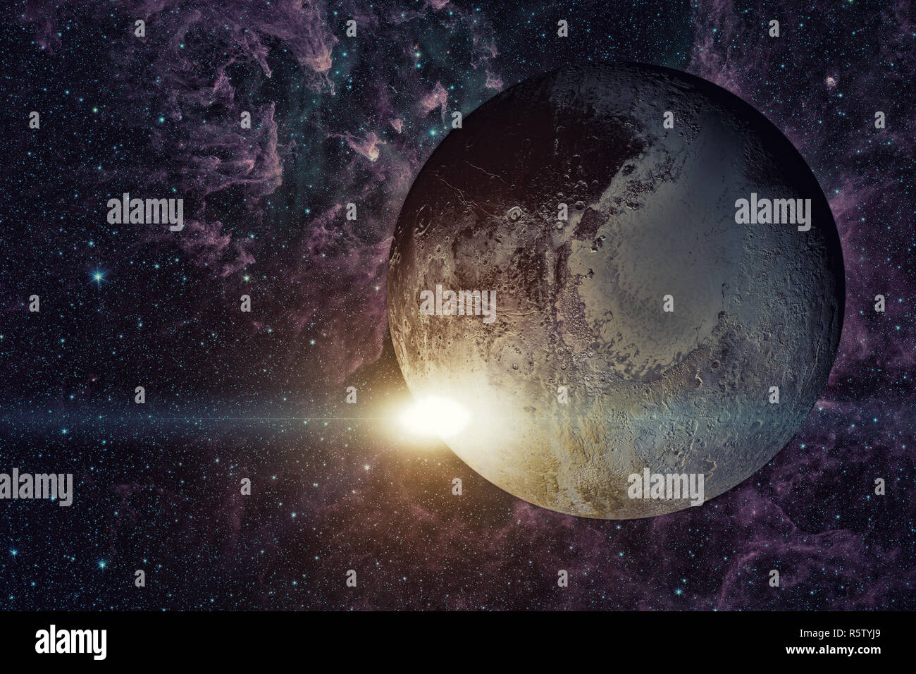 Map With Dwarf Planets Of Solar System