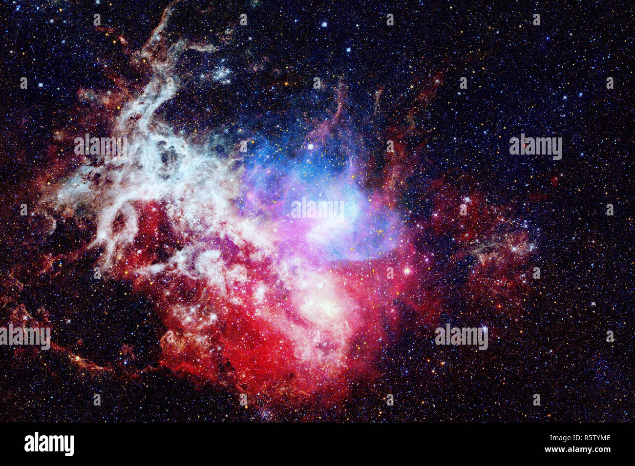 Beautiful nebula and Galaxy. Elements of this Image Furnished by NASA ...