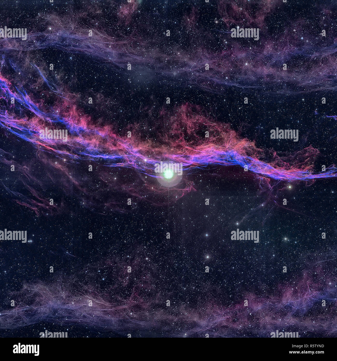 The Veil Nebula in the constellation Cygnus Stock Photo - Alamy