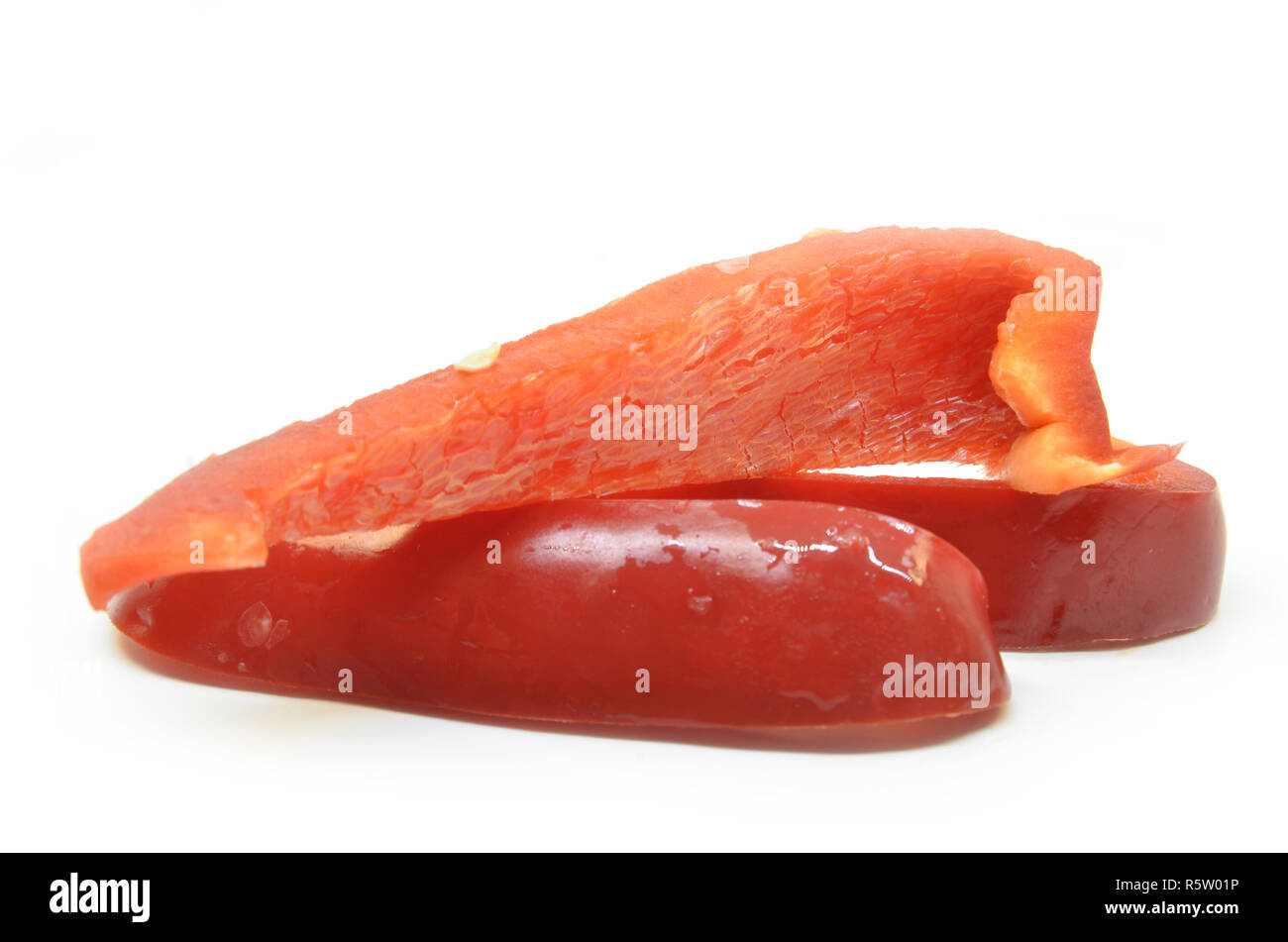 Cross section red capsicum Cut Out Stock Images & Pictures - Alamy