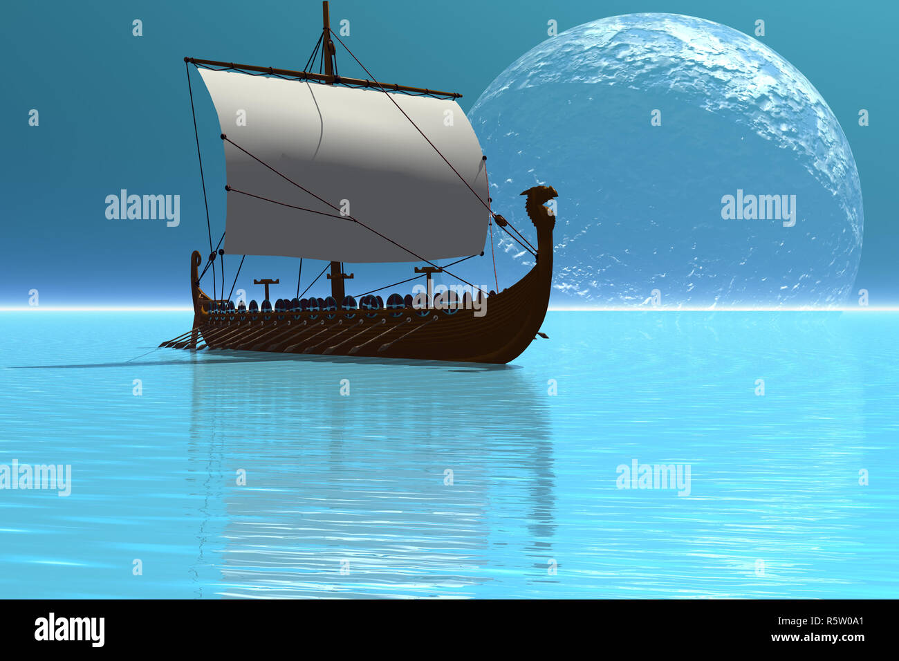 Viking oar hi-res stock photography and images - Alamy