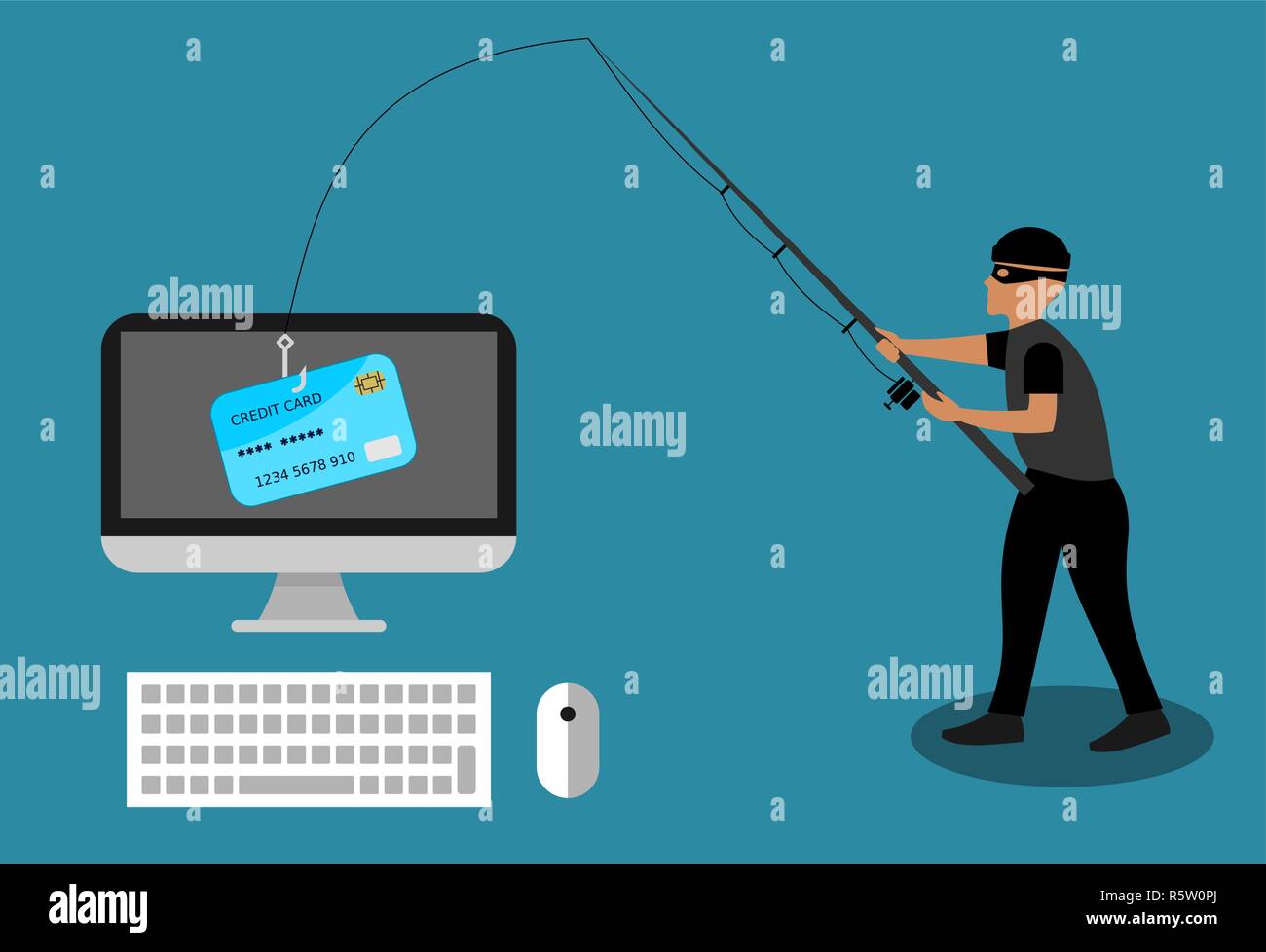 Computer scam cartoon Stock Vector Images - Alamy